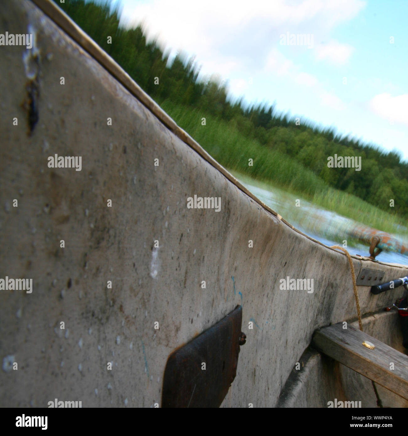 motion boat in wild water river Stock Photo - Alamy
