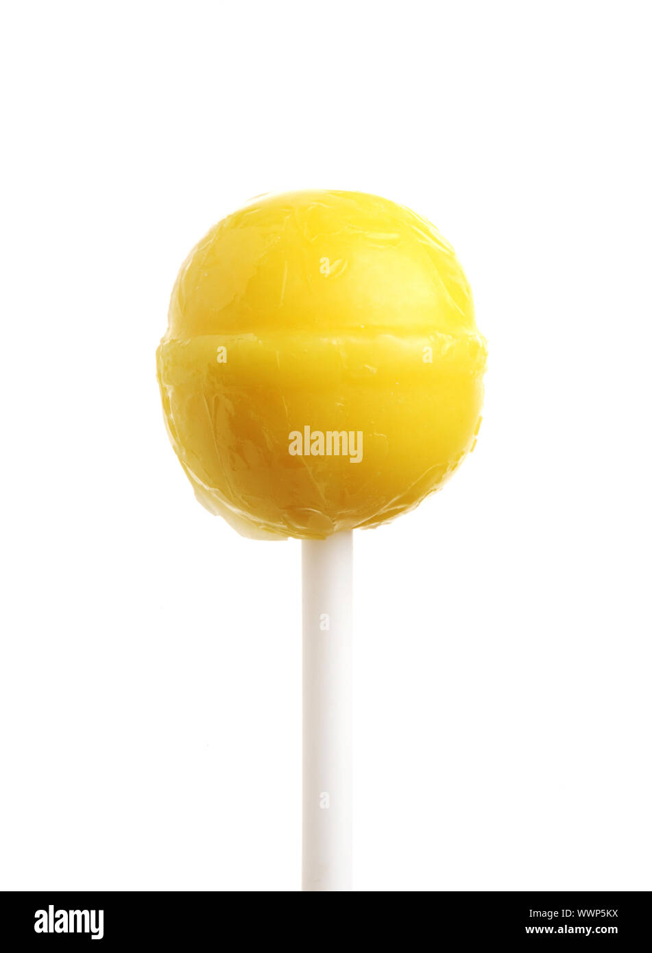 lemon lollipop isolated on white background Stock Photo - Alamy