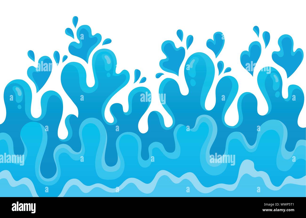 Water splash theme image 3 Stock Vector Image & Art - Alamy