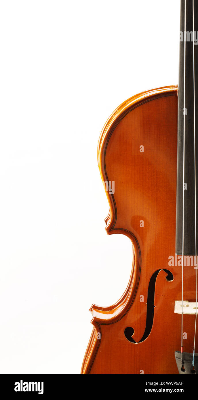 front view shot of a violin Stock Photo - Alamy