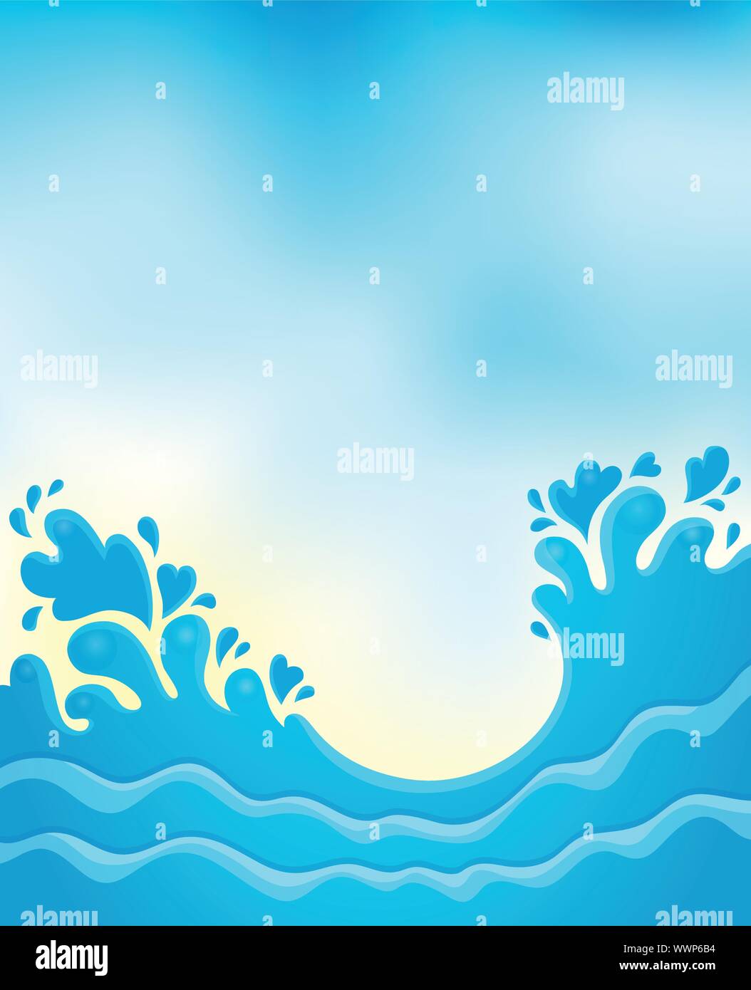 Water splash theme image 8 Stock Vector Image & Art - Alamy