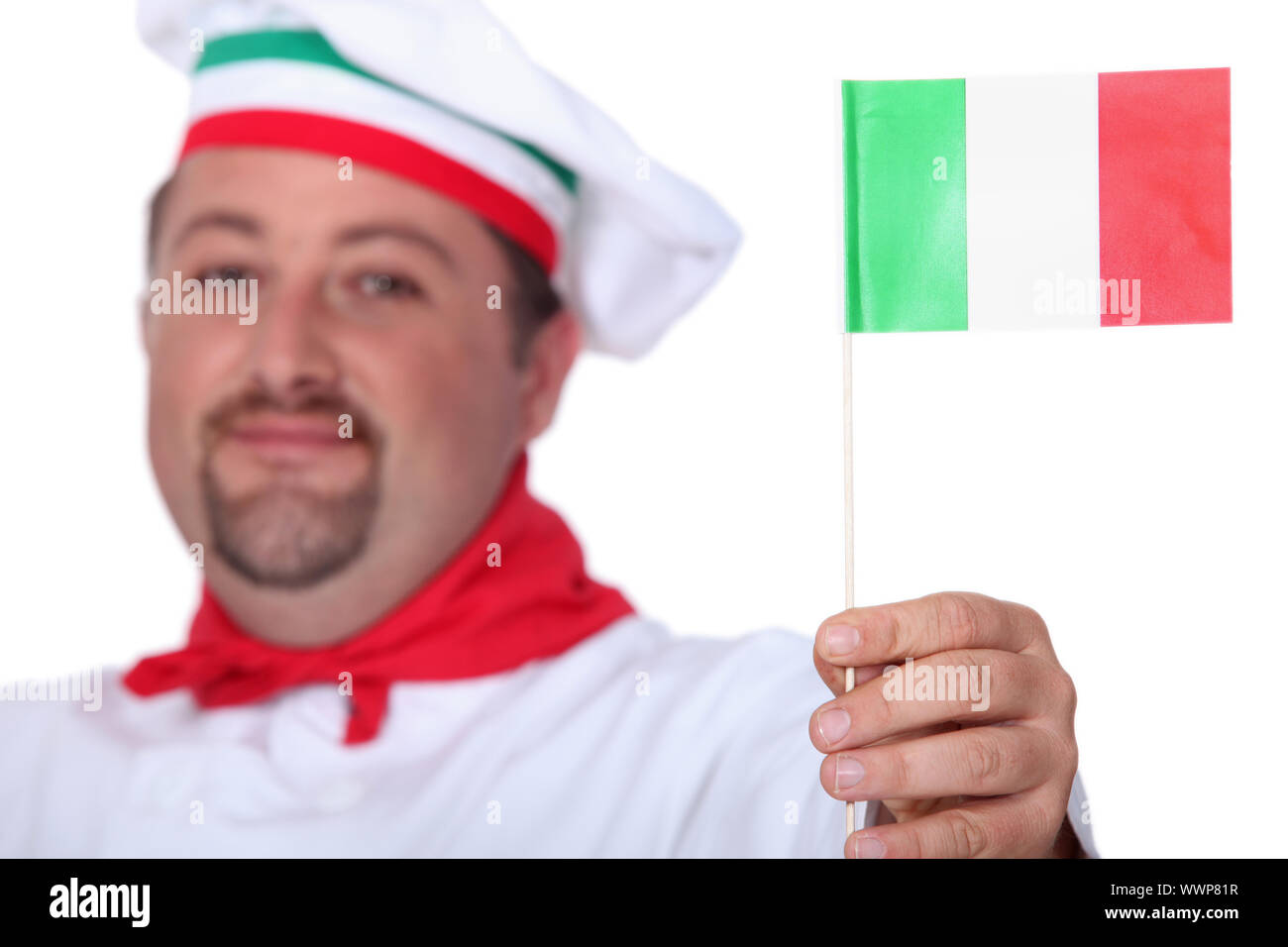 Big italian flag waving hi-res stock photography and images - Alamy
