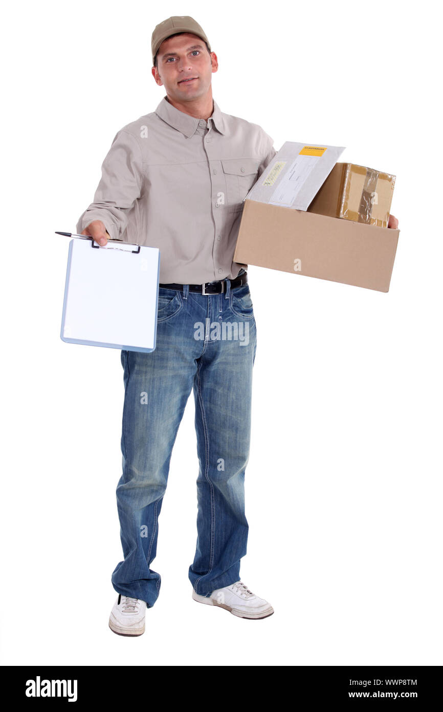 Delivery driver Cut Out Stock Images & Pictures - Alamy