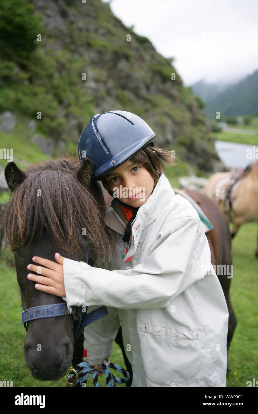 little boy and his pony Stock Photo - Alamy