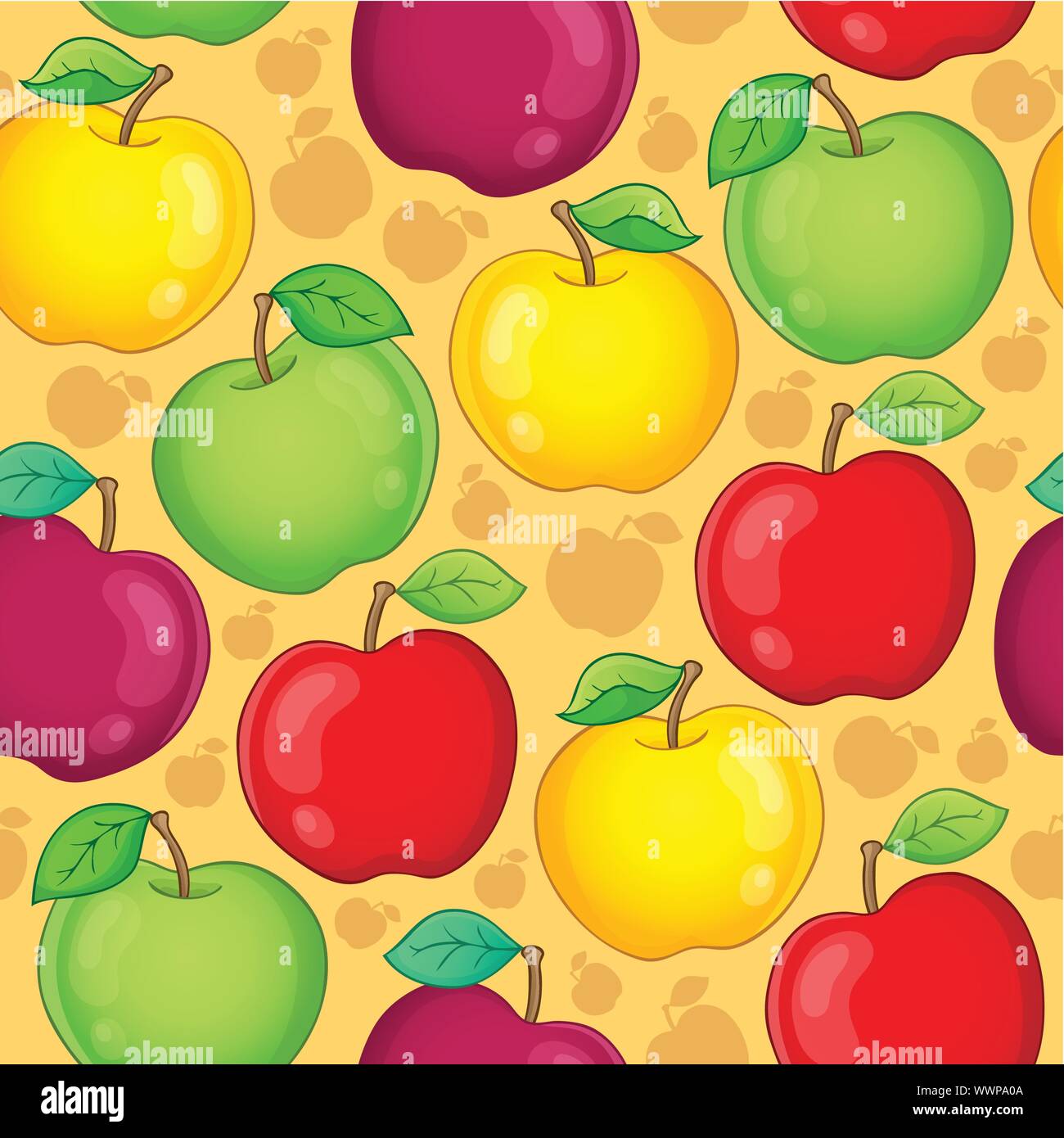 Seamless background fruit theme 1 Stock Vector Image & Art - Alamy