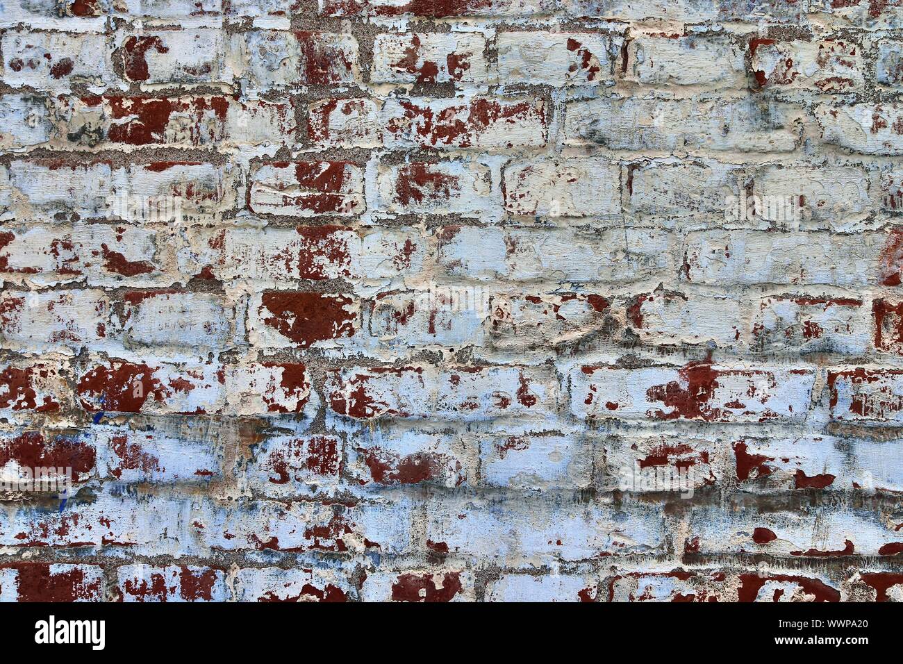 Detailed view on a weathered brick wall texture in high resolution ...
