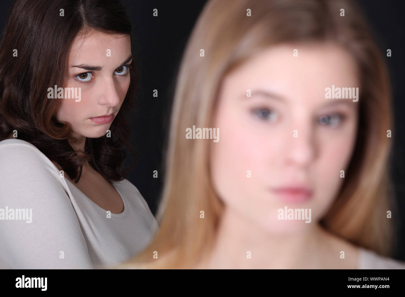 Friends having a fight Stock Photo - Alamy