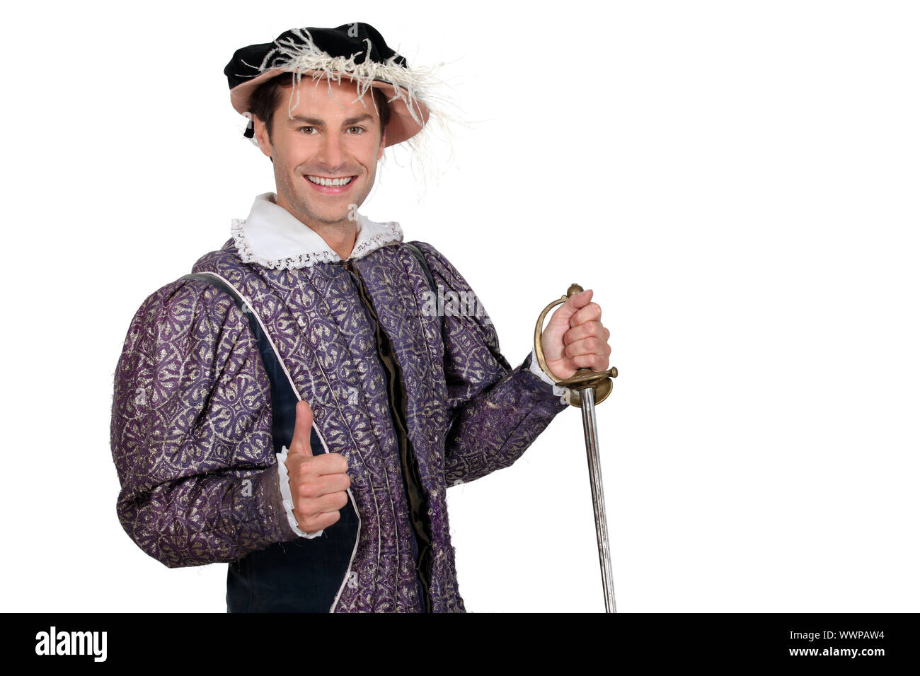 Knight giving it a thumbs up Stock Photo - Alamy