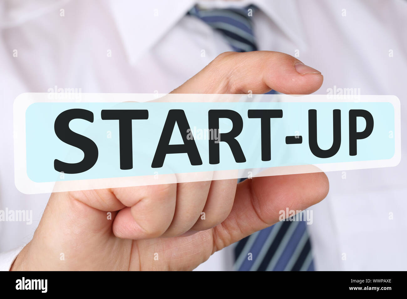 Business man Concept with Start-up Foundation of a company Stock Photo ...