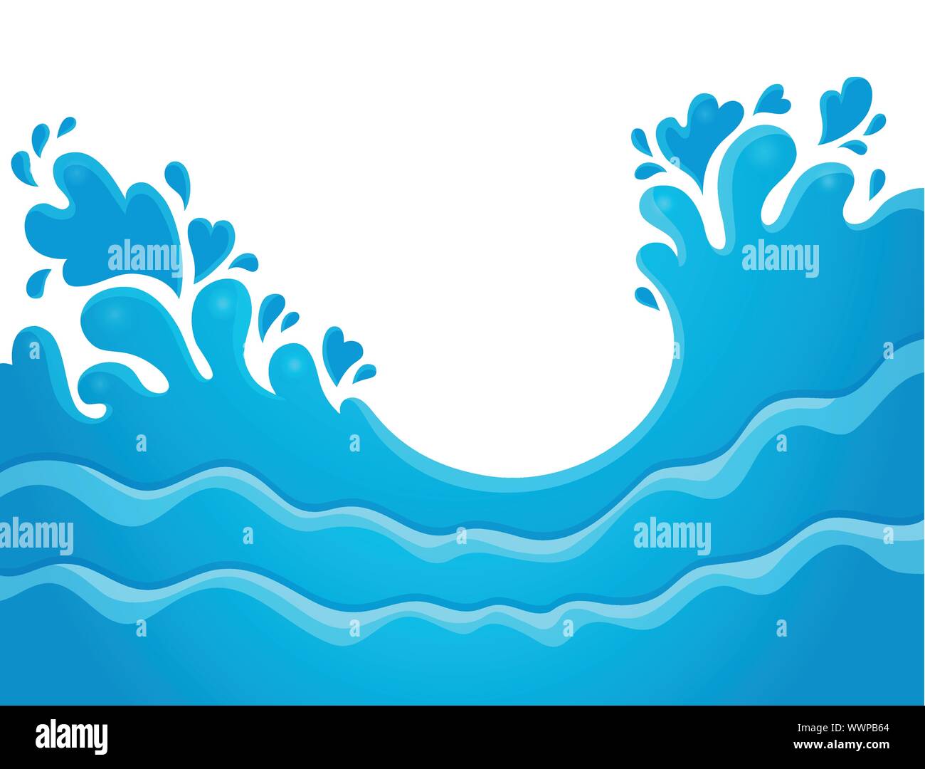 Water splash theme image 7 Stock Vector Image & Art - Alamy