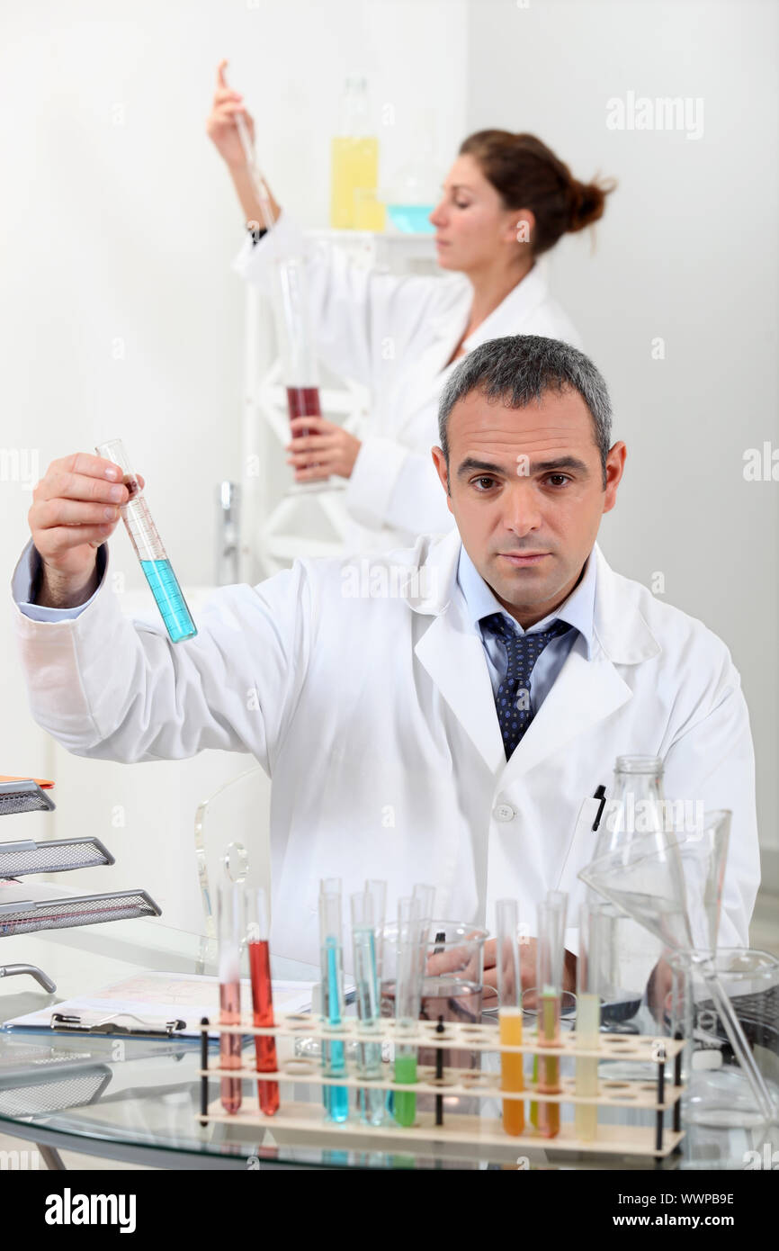Scientists in laboratory Stock Photo - Alamy