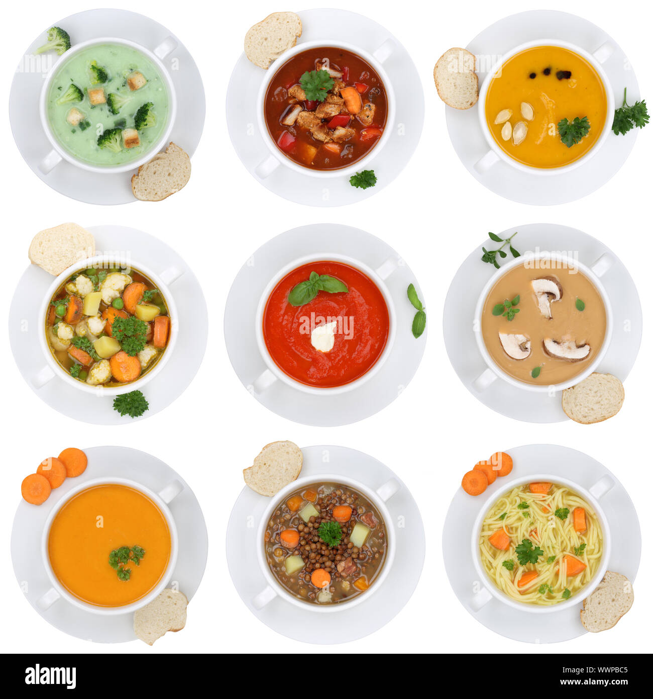 Collage Soup Soups Tomato soup Vegetable soup Vegetable soup Cutting ...