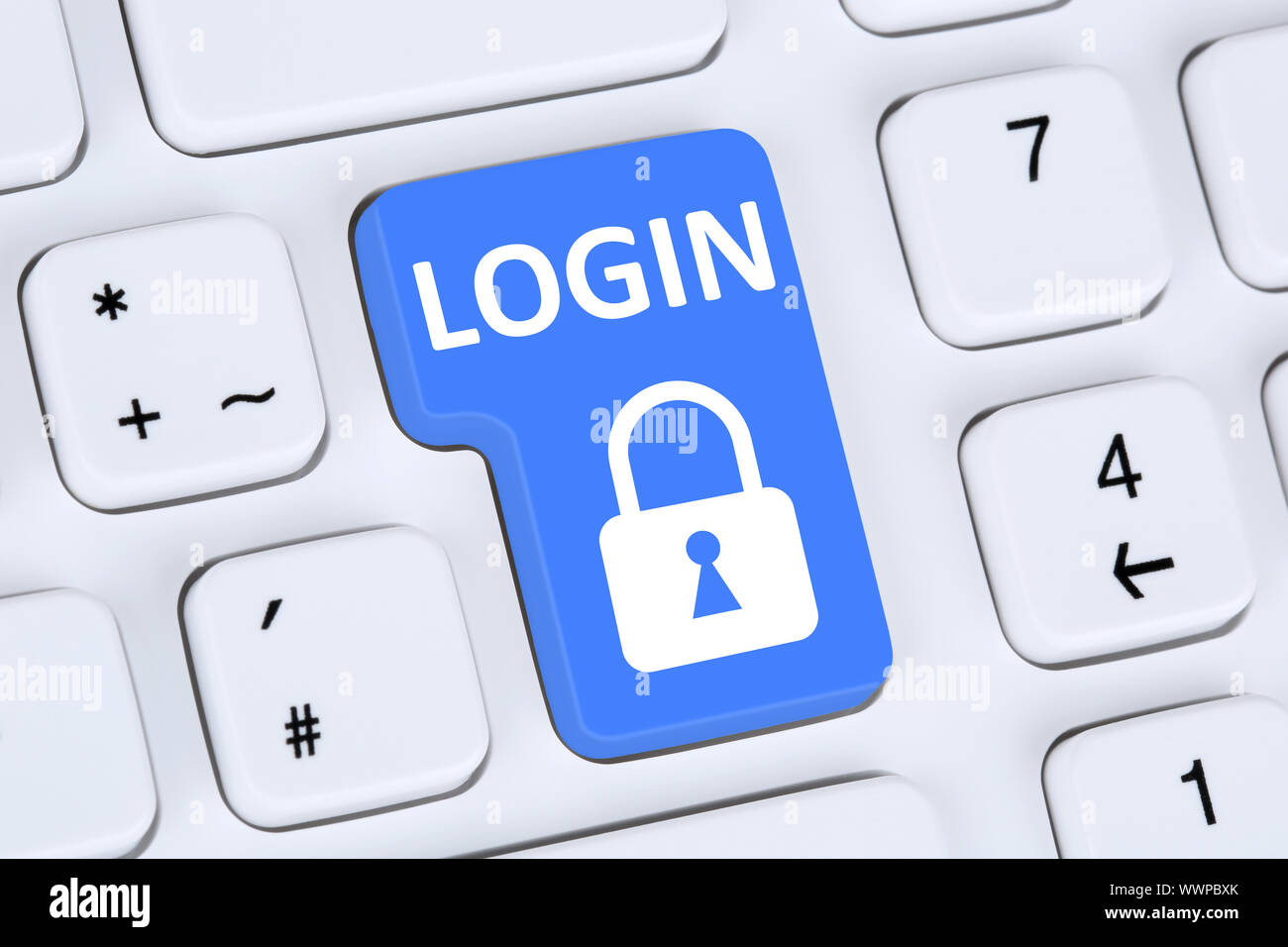 Login button icon hi-res stock photography and images - Alamy