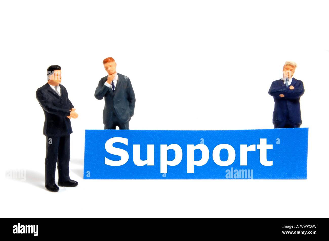 business support team isolated on white background Stock Photo - Alamy
