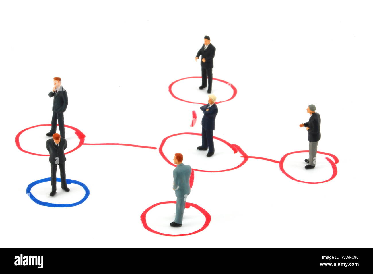 networking business man isolated on white background Stock Photo - Alamy