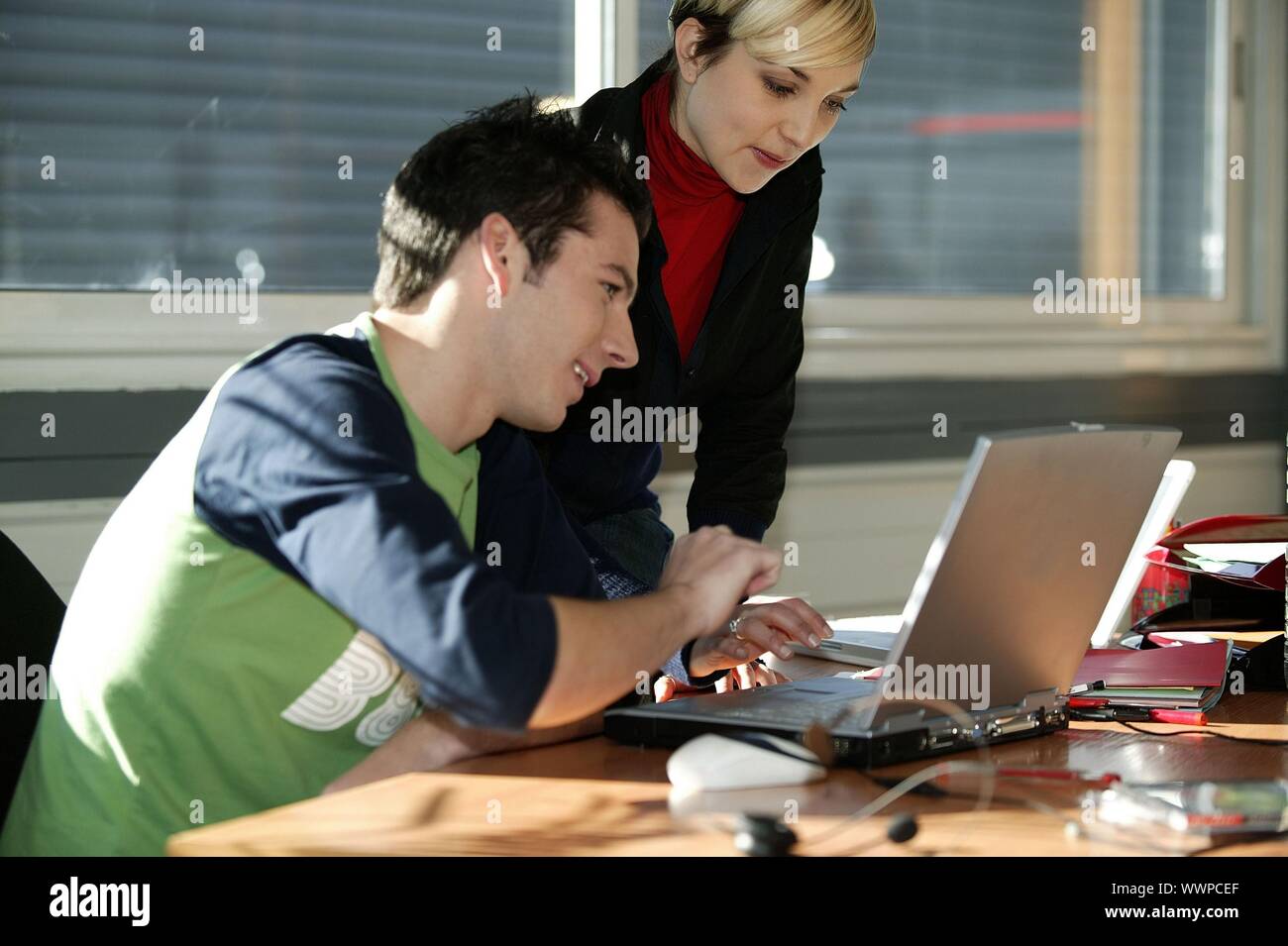People at work in an office Stock Photo - Alamy