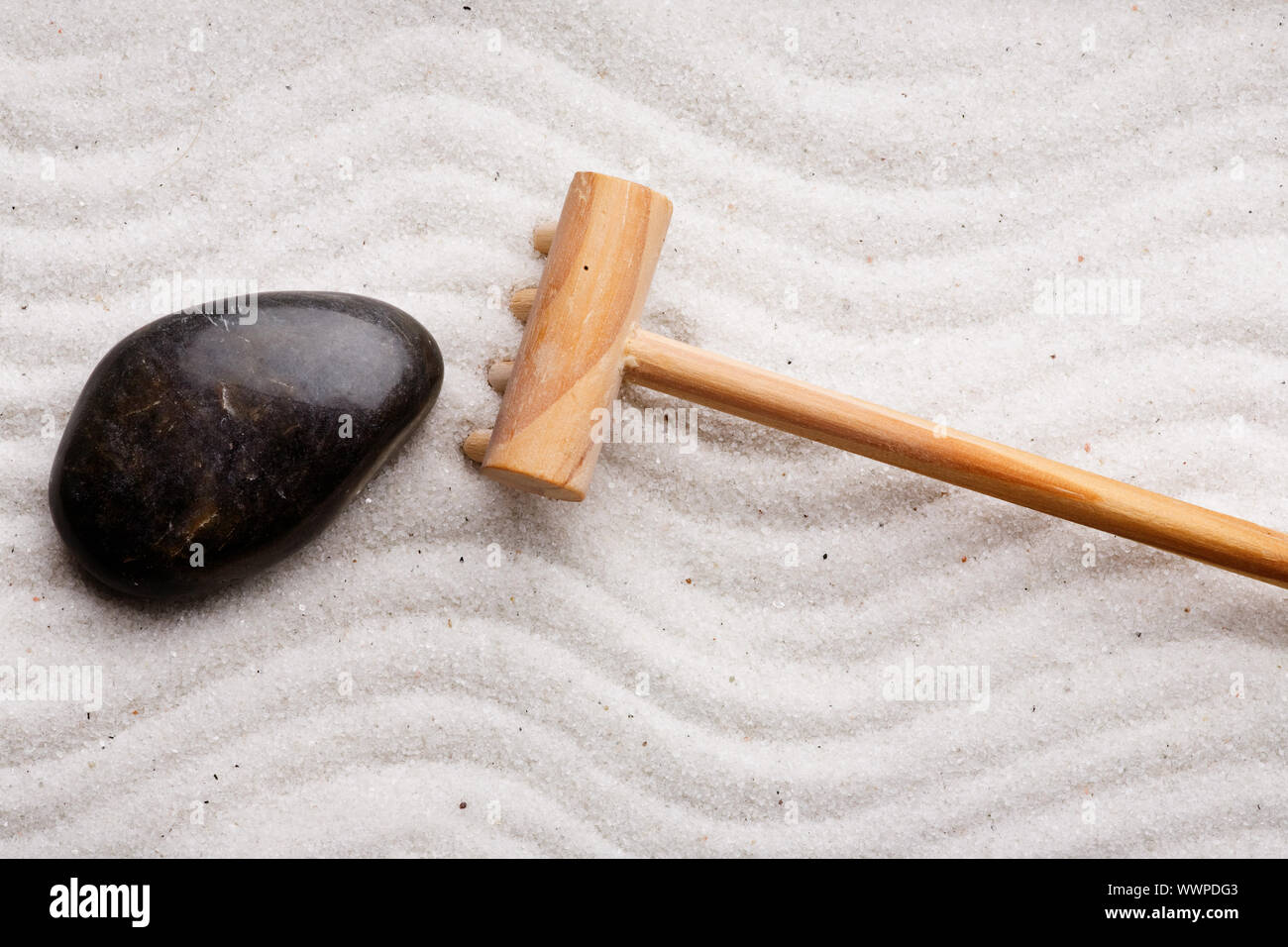 Japanese zen rock garden background texture Stock Photo - Alamy