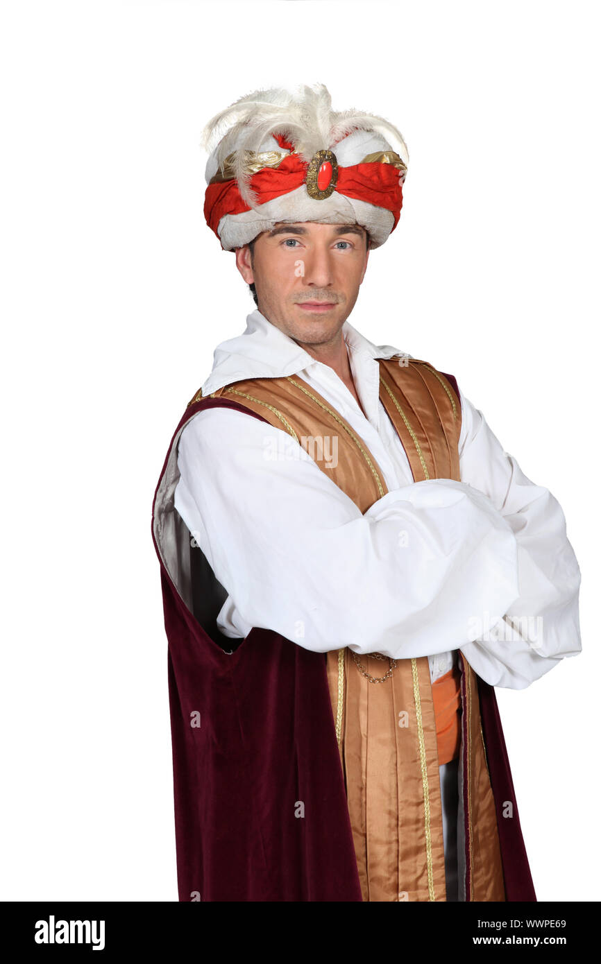 Man in an Arabian sultan costume Stock Photo - Alamy