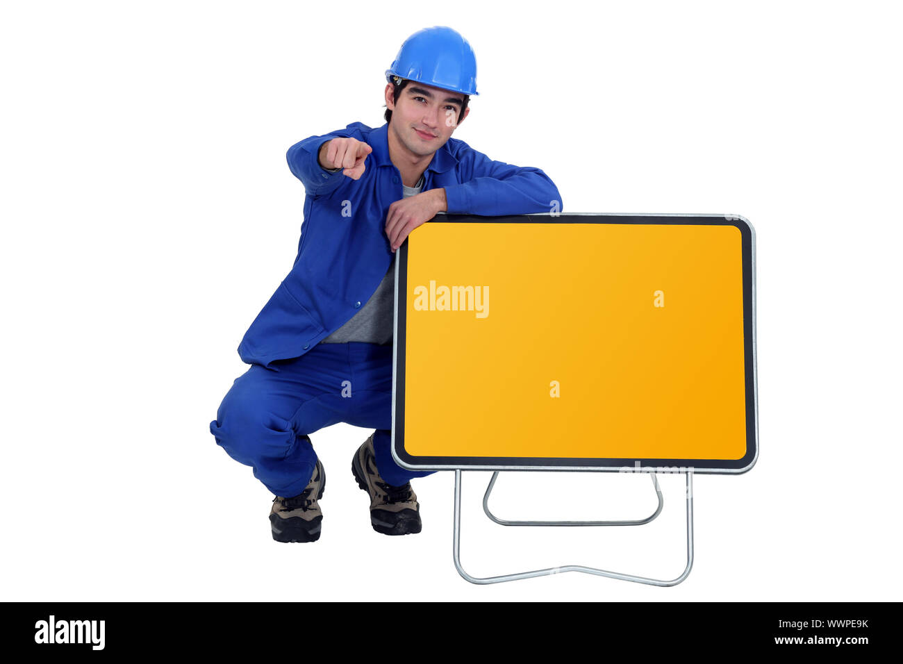 Man pointing ahead Cut Out Stock Images & Pictures - Alamy