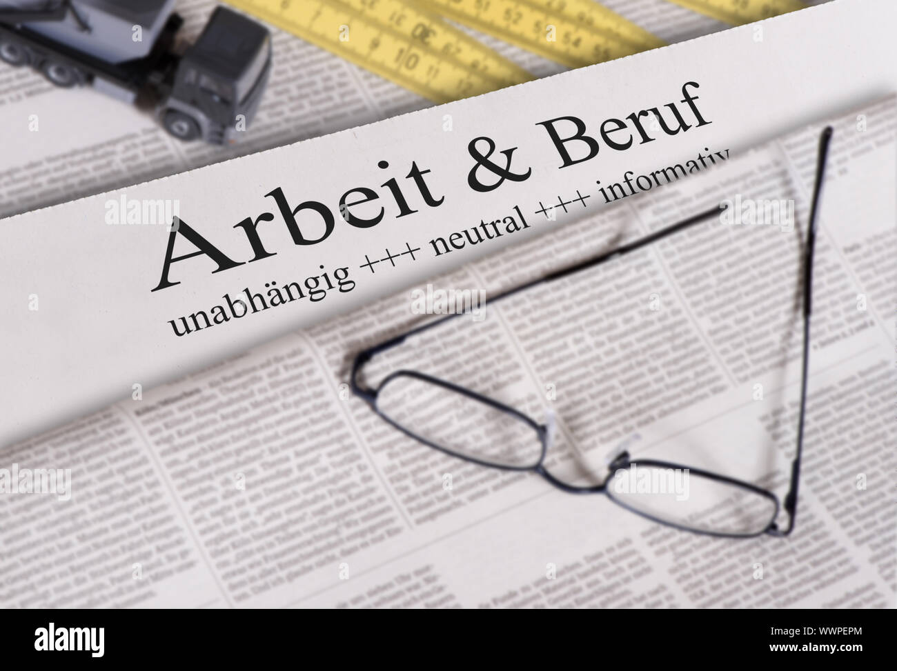 Work newspaper hi-res stock photography and images - Alamy