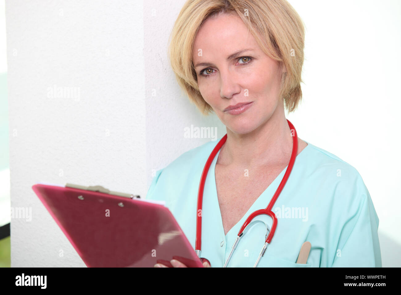 Nurse taking notes Stock Photo - Alamy