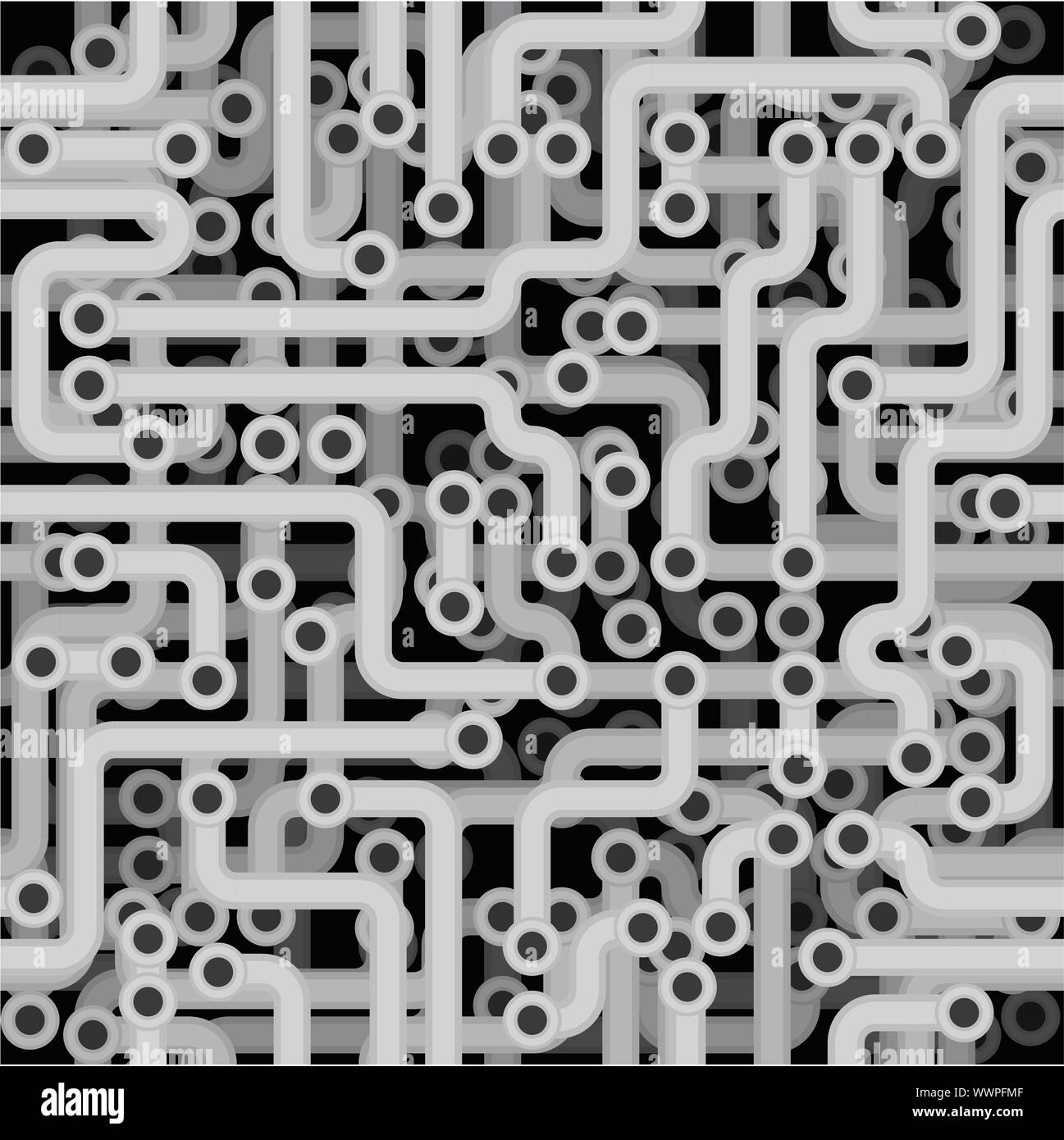 Seamless monochrome vector texture - electrical engineering Stock ...