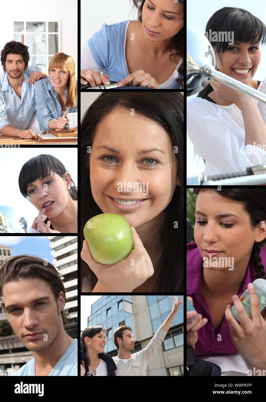 Daily activities collage hi-res stock photography and images - Alamy