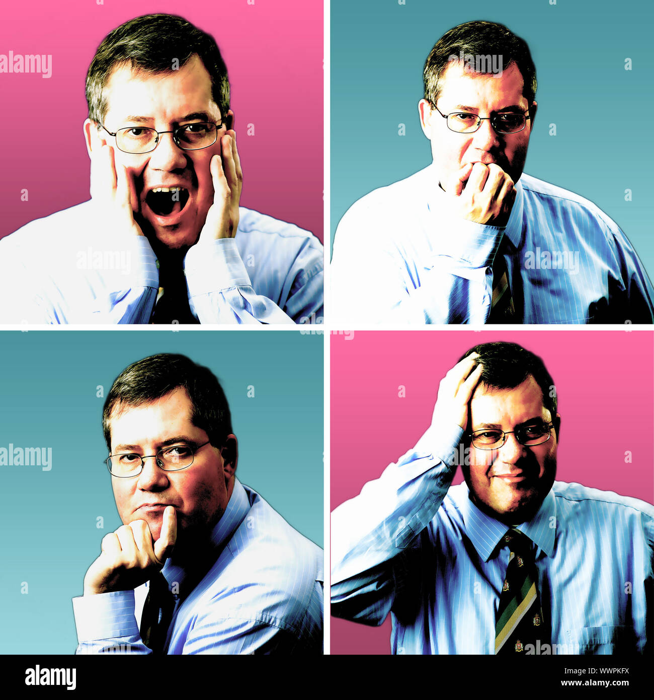 some director 's facial expressions Stock Photo - Alamy