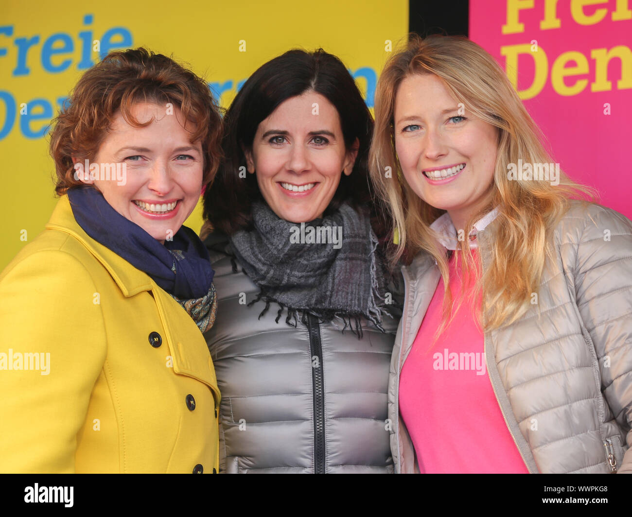 German FDP politicians Nicola Beer, Katja Suding and Lencke Steiner ...