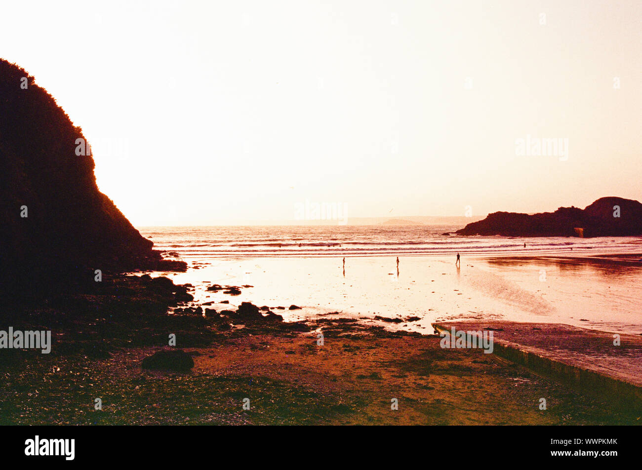 Sunset, Hope cove, South Devon England, United Kingdom Stock Photo - Alamy
