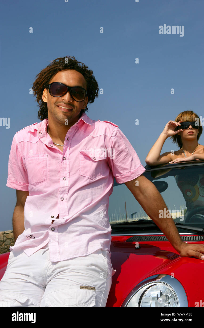Guy showing off near hi-res stock photography and images - Alamy