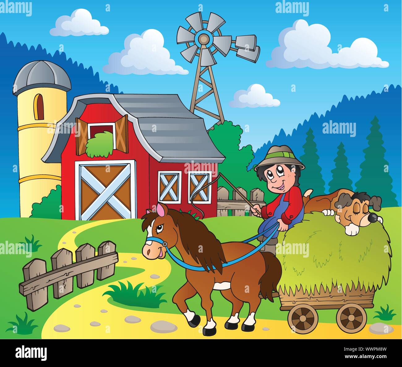 Farm theme image 6 Stock Vector Image & Art - Alamy