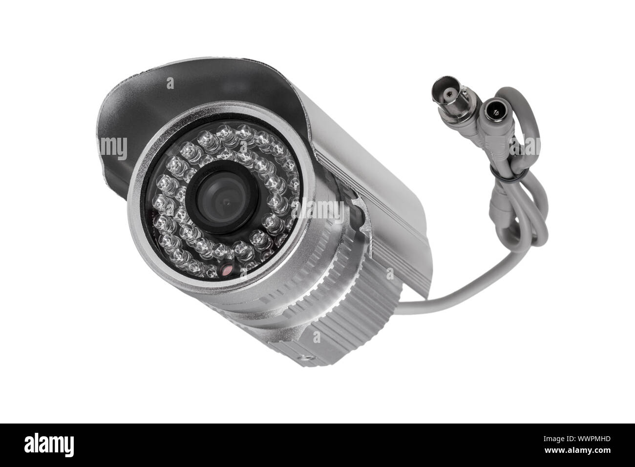 External security surveillance camera with night vision LED backlight ...