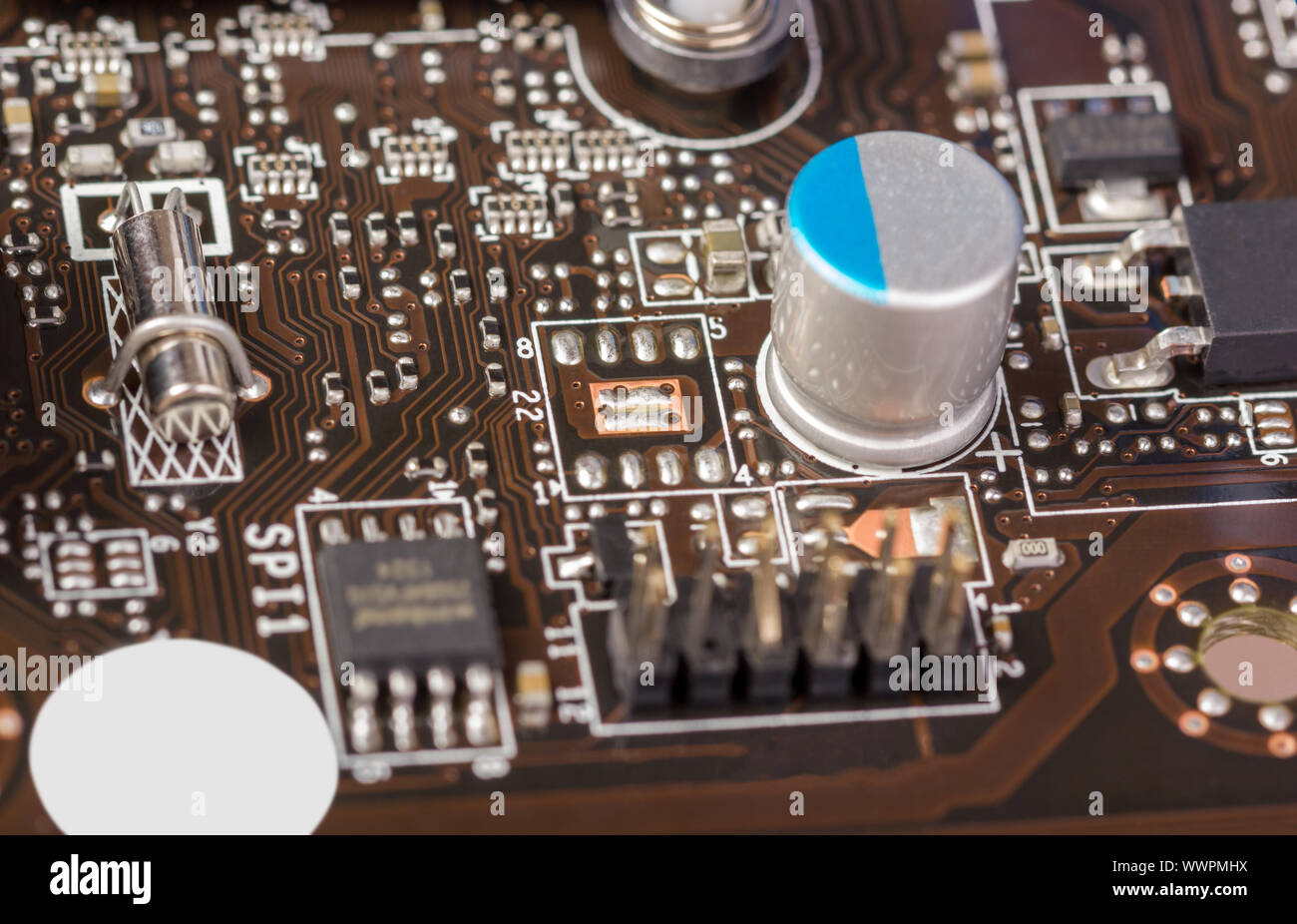 Electronic Collection - Computer Circuit Board Stock Photo - Alamy