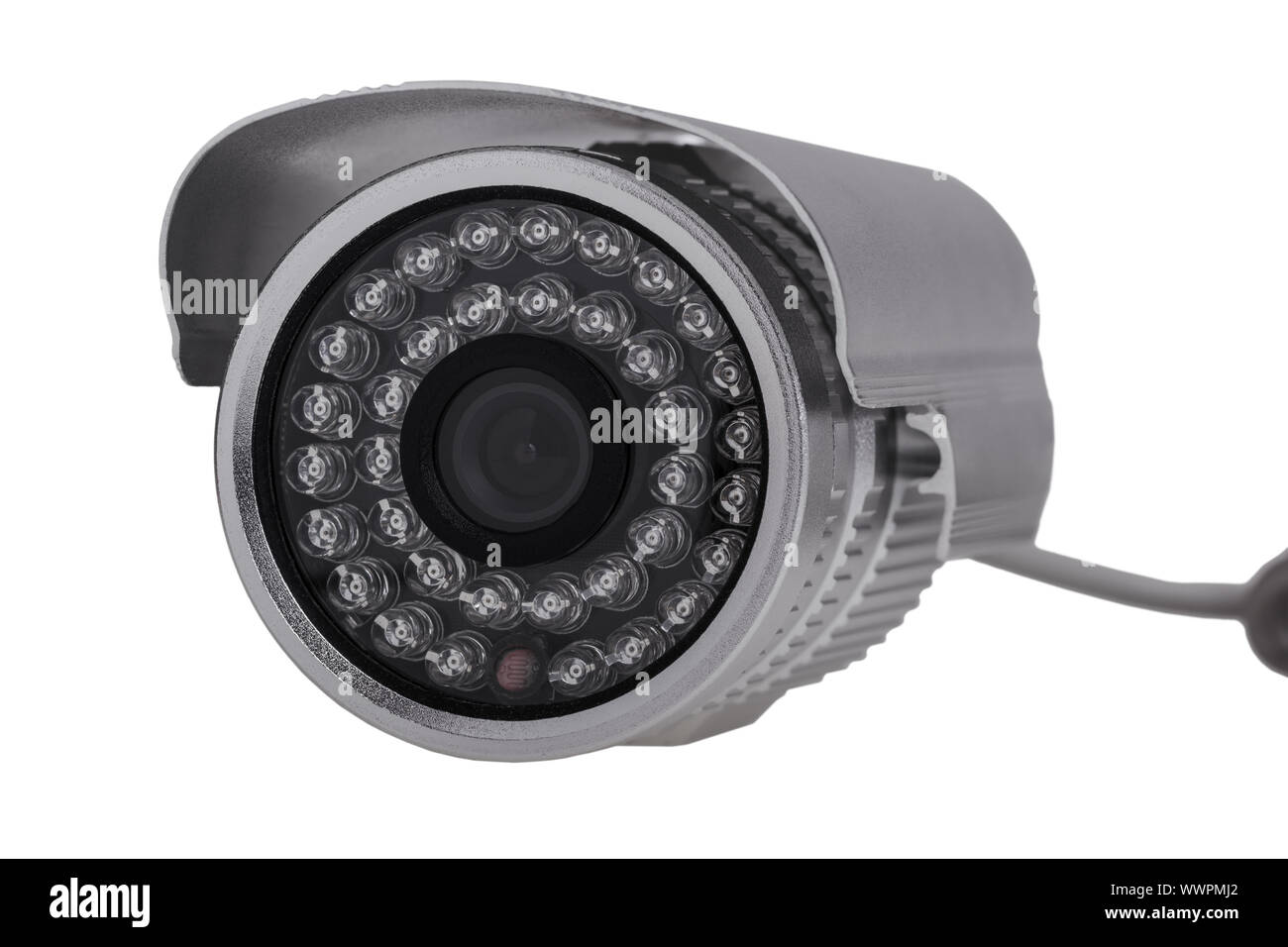 External security surveillance camera with night vision LED backlight ...