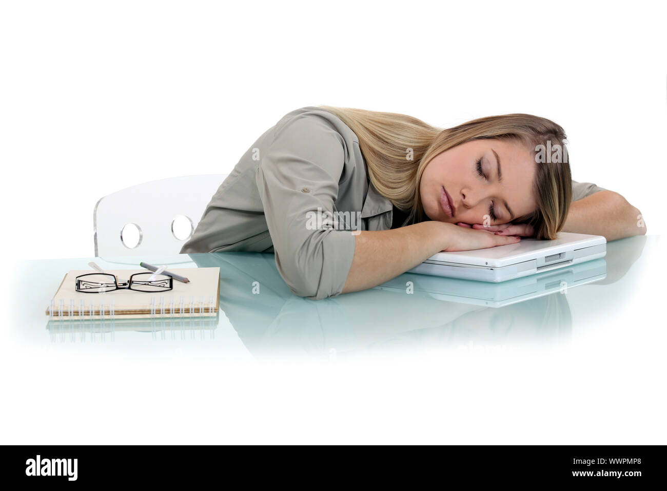 Stressed sleep stress tired Cut Out Stock Images & Pictures - Alamy