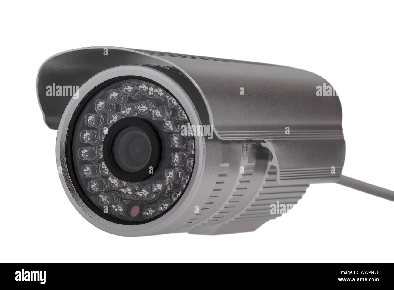 External security surveillance camera with night vision LED backlight ...