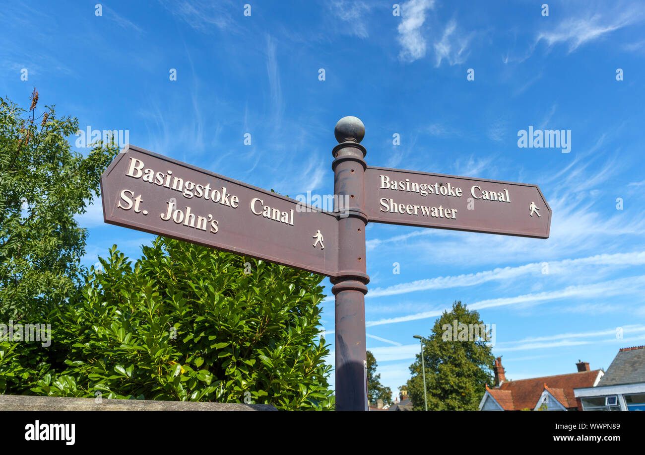 Basingstoke road sign hi-res stock photography and images - Alamy