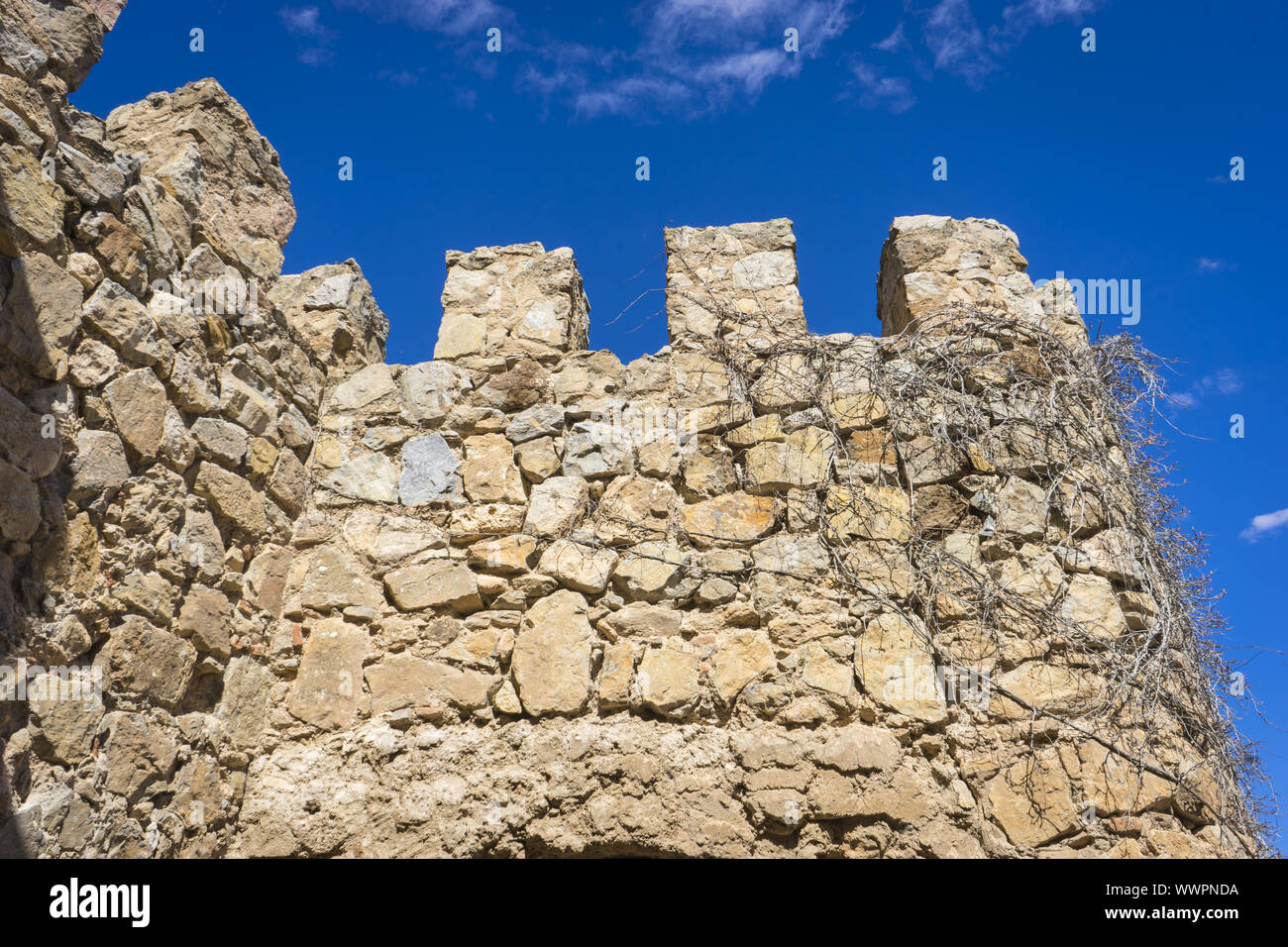 medieval castle of Consuegra in the province of Toledo, Spain Stock ...