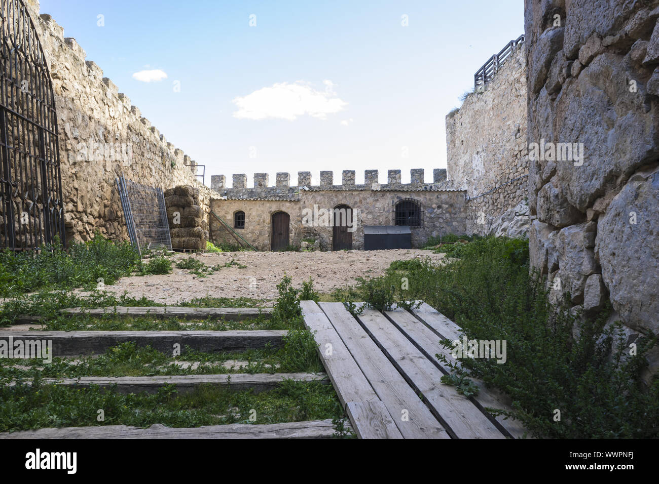 medieval castle of Consuegra in the province of Toledo, Spain Stock ...