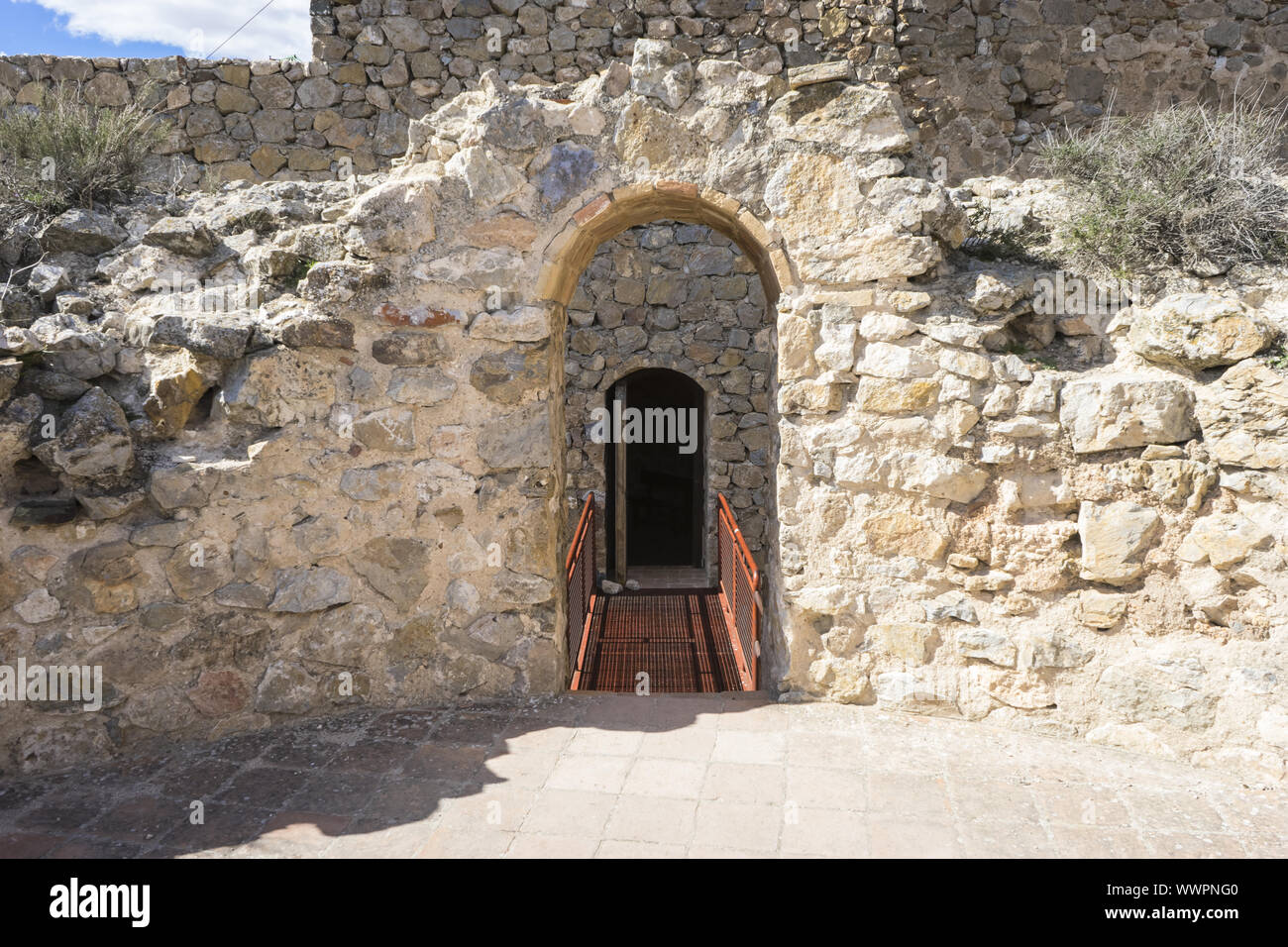 tower medieval castle of Consuegra in the province of Toledo, Spain ...