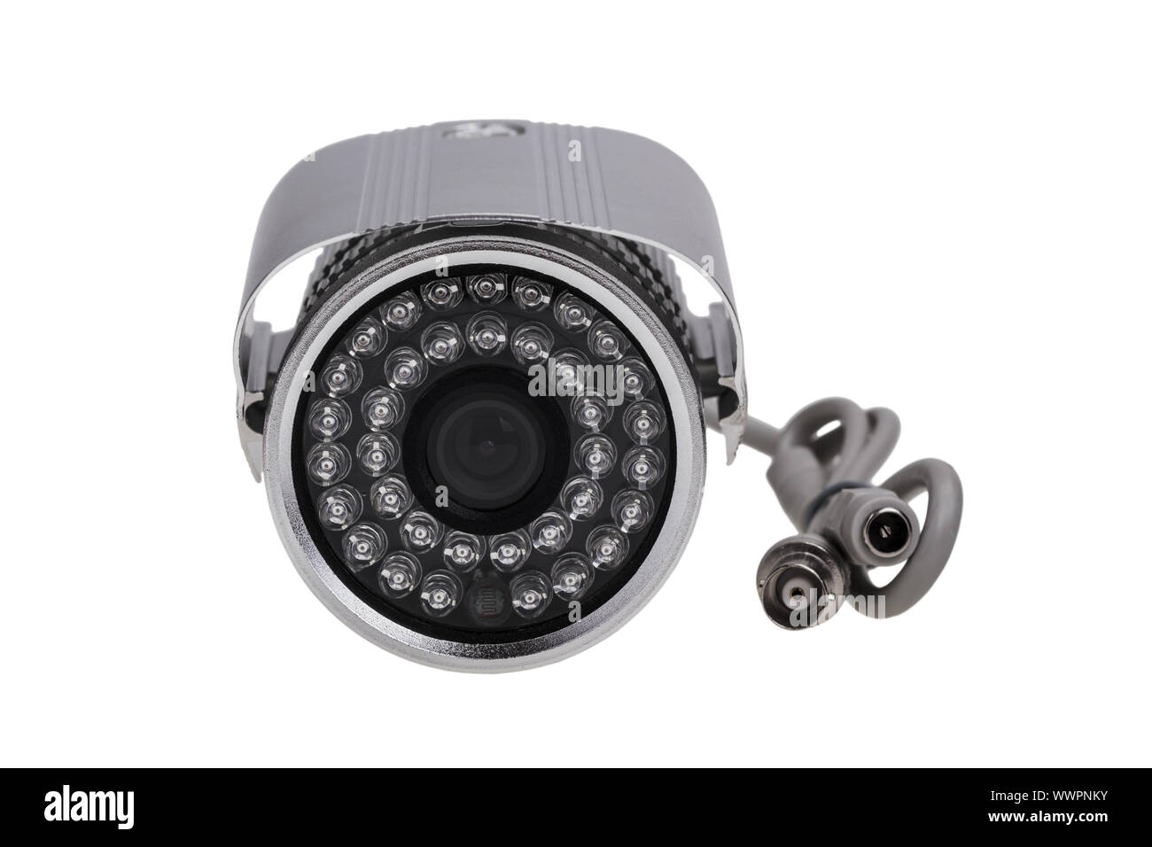 External security surveillance camera with night vision LED backlight ...