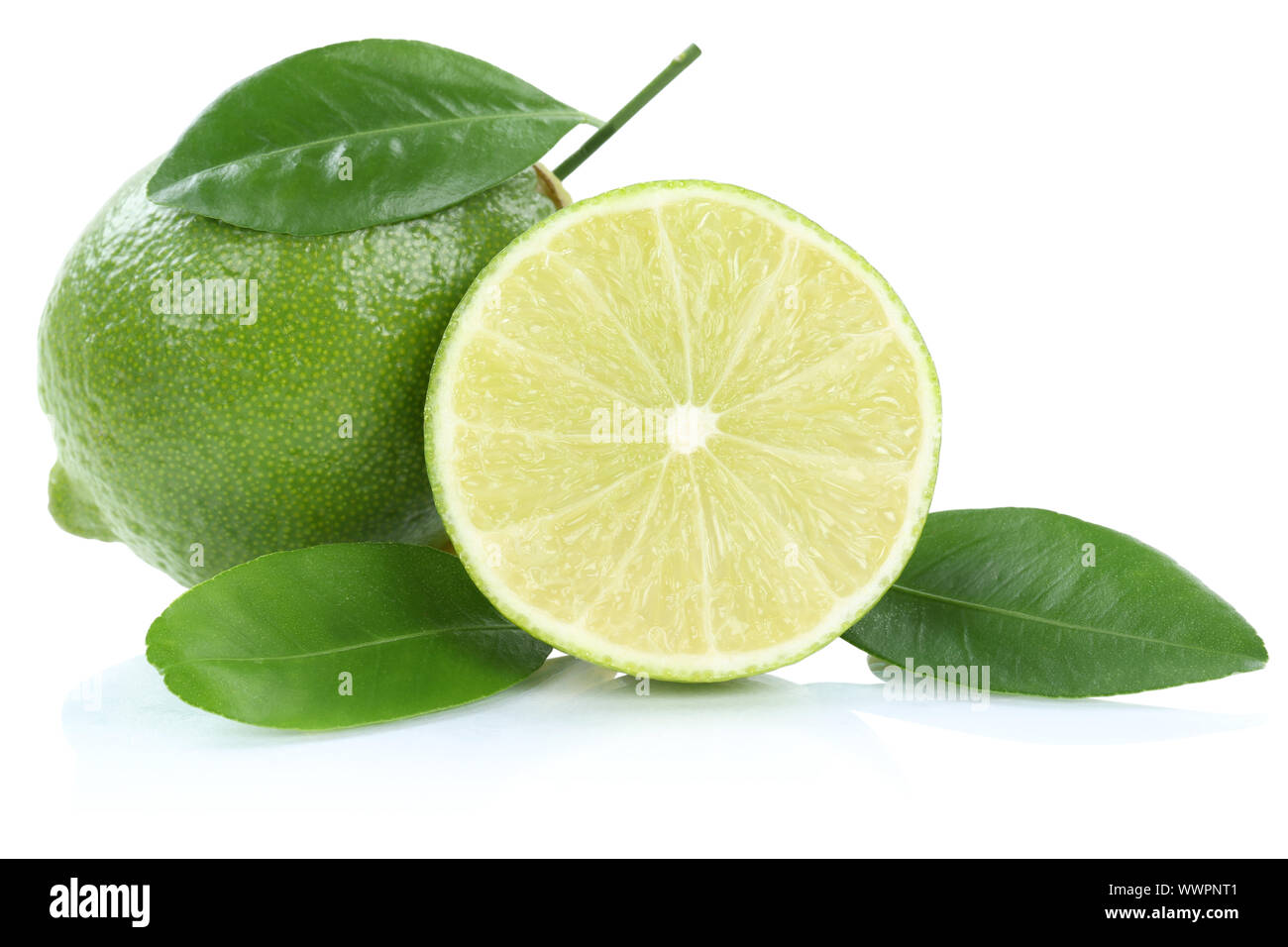 Lime Lime Fruit Exemption Lime Fruit Isolated Stock Photo - Alamy