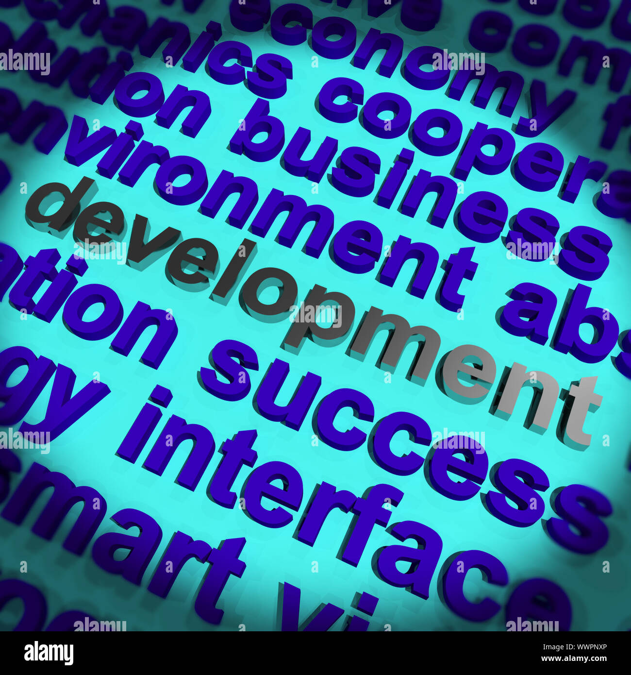 Development Word Shows Improvement Advancement And Growth Stock Photo ...