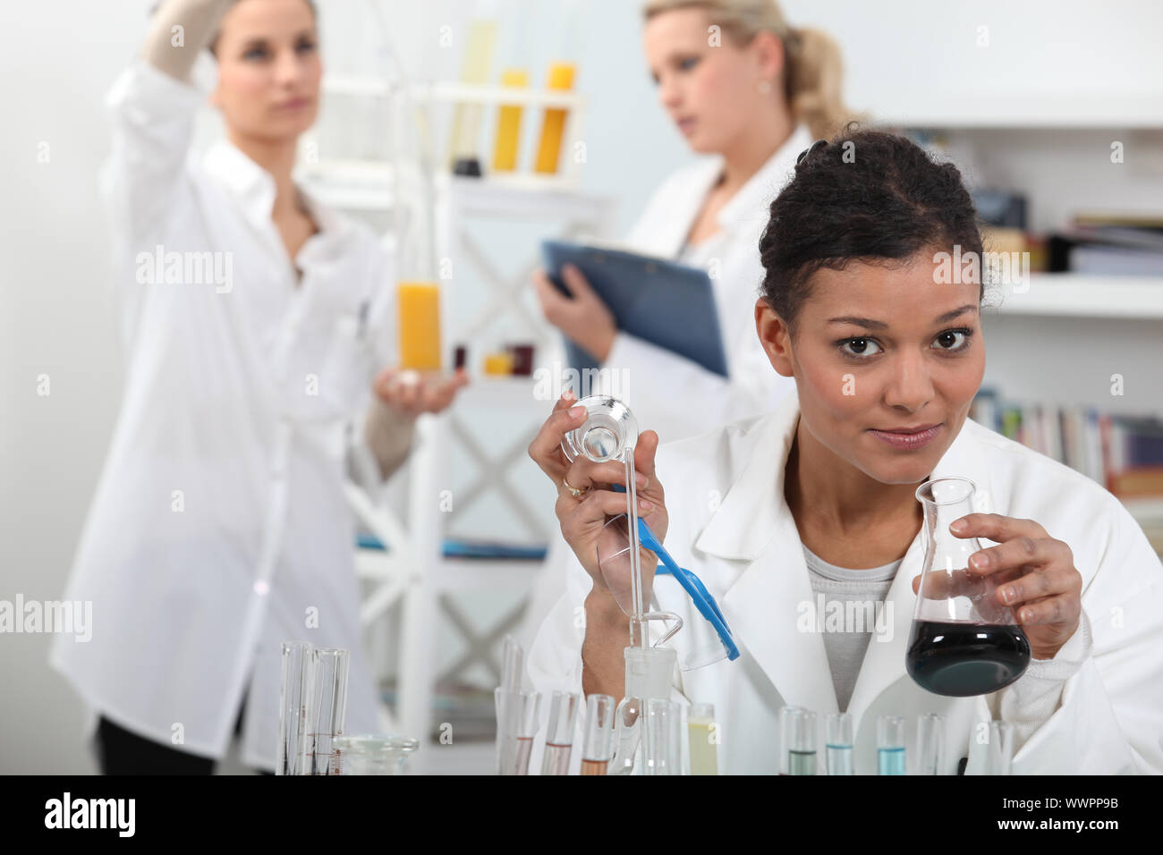 How will it react Stock Photo - Alamy