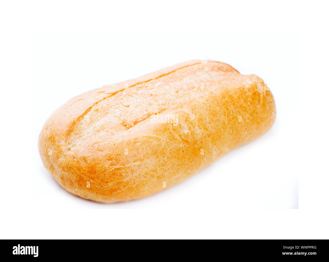 Large loaf of bread isolated on white Stock Photo - Alamy