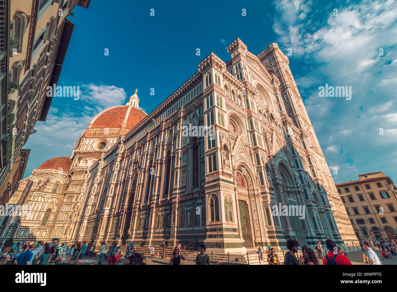 Florence, Italy - August 06, 2017: Duomo Santa Maria del Fiore roman ...