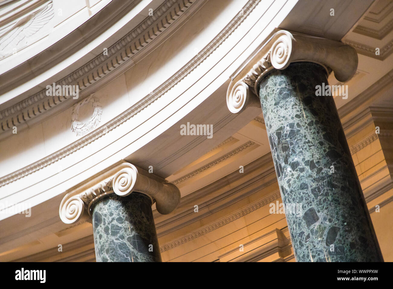 Washington DC, USA - June 6th 2019: Columns inside National Gallery of ...