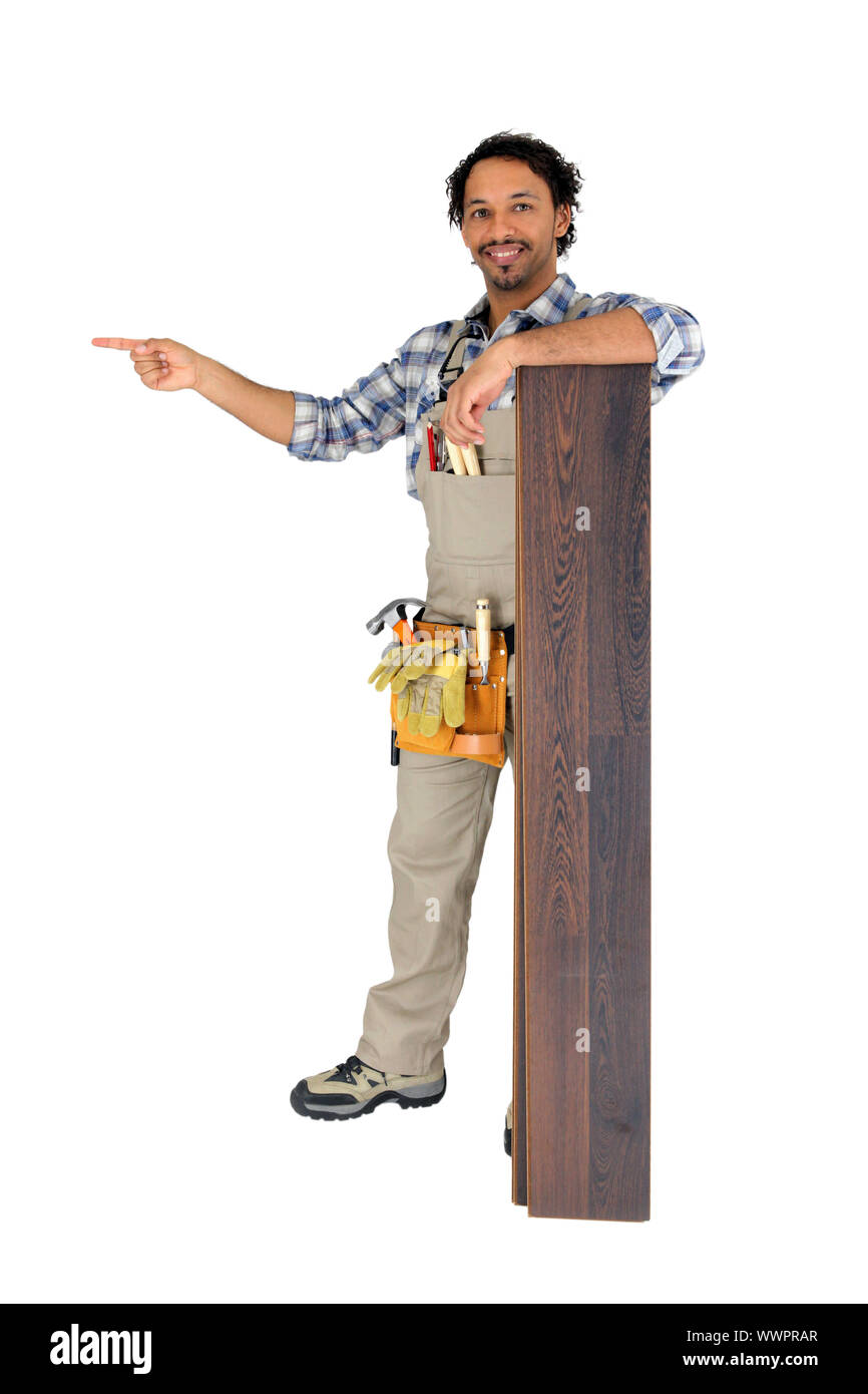 Flooring job Cut Out Stock Images & Pictures - Alamy