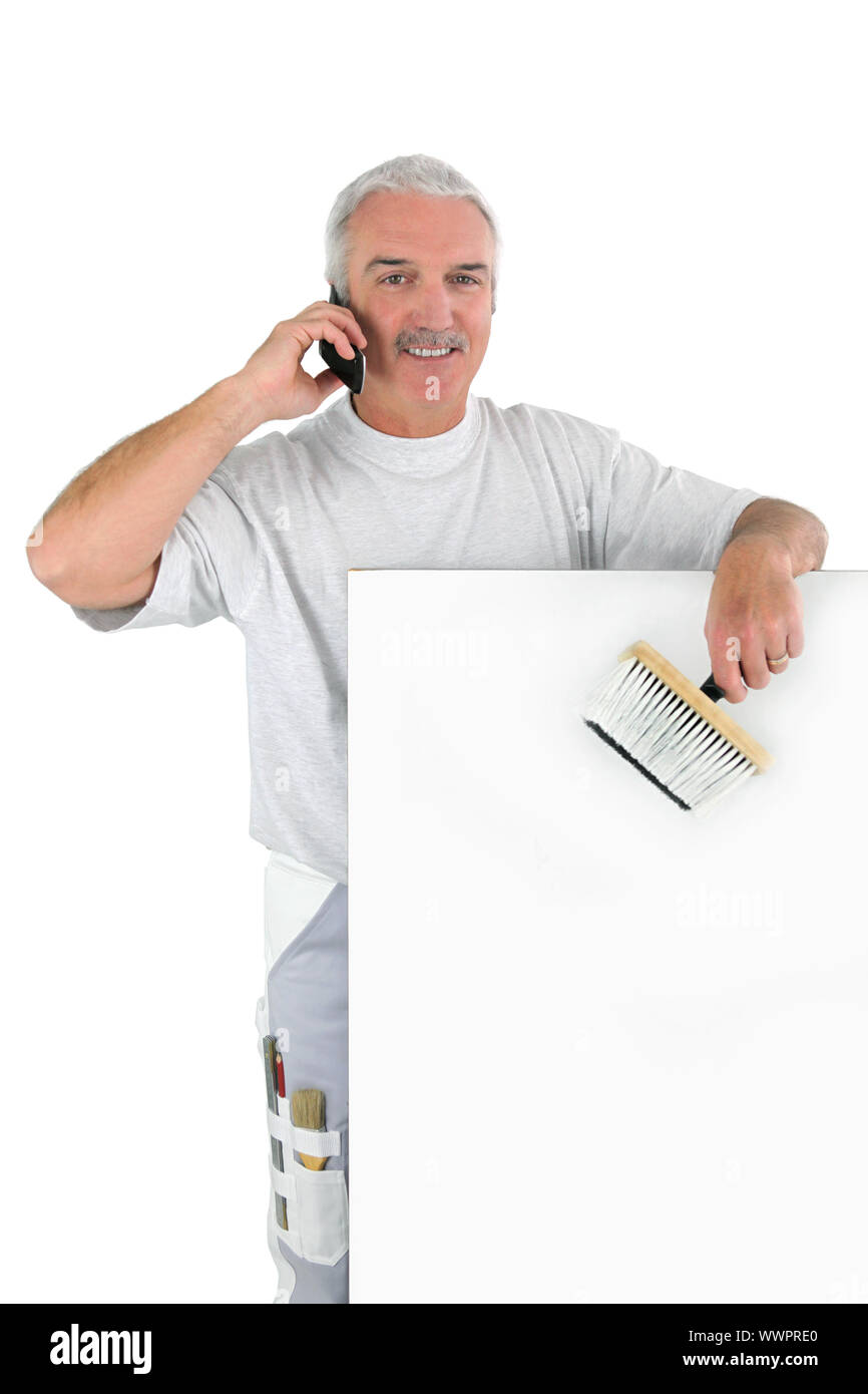 Grey haired man Cut Out Stock Images & Pictures - Alamy